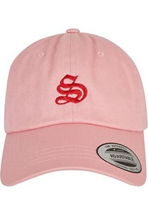 Mister Tee Casquette Unisexe &agrave; Profil Bas - Lettre Rose, S, Taille Unique