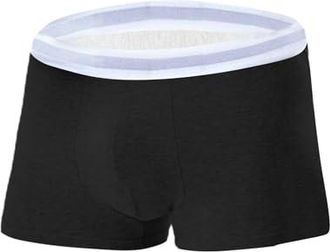 Generic Boxers pour homme, sous-v&ecirc;tements en coton pour homme, couleur unie, respirant, confortable, taille &eacute;lastique, convient pour le sport et la vie quotid