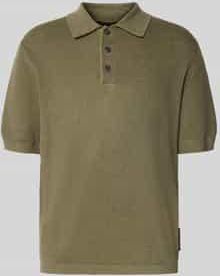 Marc O'Polo Regular Fit Poloshirt aus Leinen-Baumwoll-Mix
