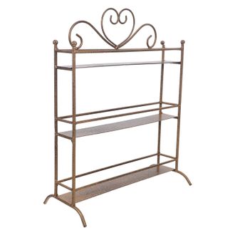 NUOBESTY Badezimmer Organizer Metall 3-St&ouml;ckig 33X27X11,7cm Ablage f&uuml;r Make Up Parf&uuml;m Kosmetik Arbeitsplatte Aufbewahrung f&uuml;r Bad K&uuml;che Schlafzimmer