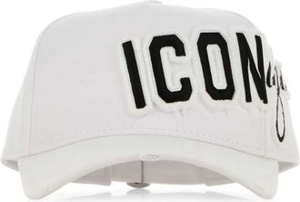 Dsquared2 Homme, Accessoires, Blanc, Taille: ONE Size Casquette de baseball Iconique