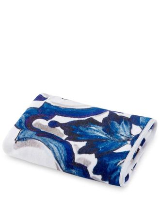 Dolce & Gabbana Handtuch mit Print - Blau