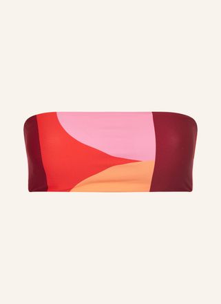Seafolly Bandeau-Bikini-Top Sorrento Flame Zum Wenden rot