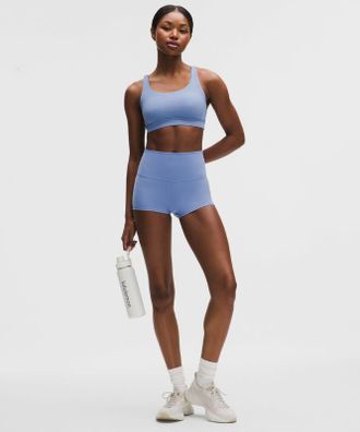 lululemon Short Wunder Train taille haute pour Femmes - 5 cm - Bleu - Taille 10