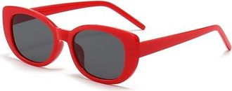 Generic Lunettes De Soleil Vacances Femmes Petit Cadre Ext&eacute;rieur Hommes UV400(Red)