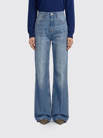 Ami Hoch taillierte Schlagjeans aus Baumwolldenim im Five-Pocket-Design