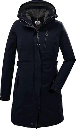 Killtec Damen Parka Funktionsparka mit abzippbarer Kapuze KOW 165 WMN PRK wasserdicht, Winddicht, atmungsaktiv 00814-dunkelnavy 48
