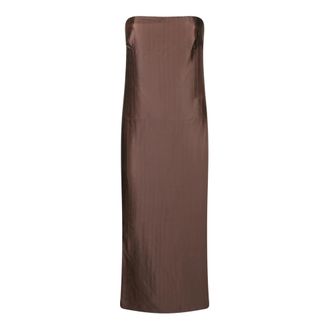Loulou Studio Giulia Bustier Kleid - - Dresses - Damen - Braun - M