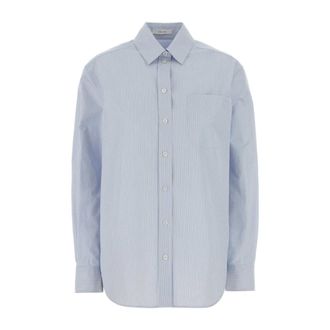The Row Chemise Gavina - Femme - Blouses et Chemises - Bleu - Taille: 36 FR