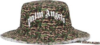 Palm Angels Homme, Accessoires, Vert, Taille: ONE Size Bob &agrave; larges bords