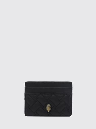 Kurt Geiger Porte-cartes en cuir dagneau matelass&eacute; avec logo en strass