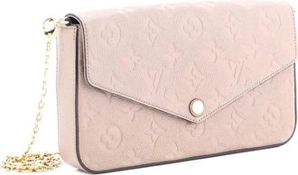 Louis Vuitton Felicie Pochette Monogram Empreinte Leather crossbody bag - Nude