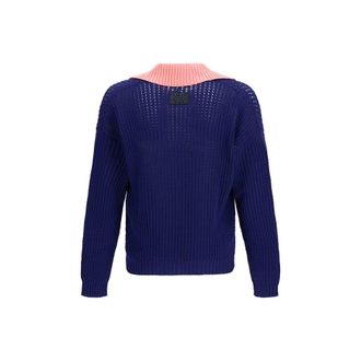 Fendi Mens Blue Cotton Sweatshirt Clothing