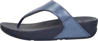 FitFlop Femme, Chaussures, Bleu, Taille: 43 EU Lulu Leather Toe-Post