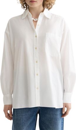 Scotch & Soda Damen Shirt Core Girlfriend Poplin Shirt, Wei&szlig;,42