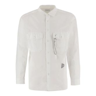 And Wander Cotton-blend Shirt mit Logo - - Shirts - Herren - Wei&szlig; - S