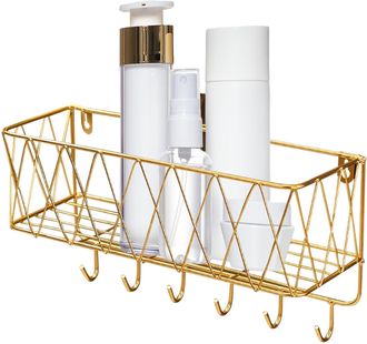 Generic schwimmende regale badezimmer gep&auml;cktr&auml;ger k&uuml;chenwand organisator wand organisator mit haken rostbest&auml;ndig dekorationseffekt design einfaches design f