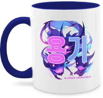 Shirtracer Tasse Tassen 325ml - Anime - Koreanisch Mut D&auml;monen - K-Pop Merch - 325 ml - Dunkelblau - anime-tasse k pop anime-tassen