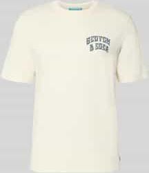 Scotch & Soda T-Shirt mit Label-Prints und Rundhalsausschnitt