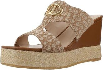 Liu Jo Sandales pour femme de marque, modèle Karen SA5043TX439, fabriqué en cuir synthétique., marron, 38 EU