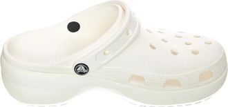 Crocs Femme, Chaussures, Blanc, Taille: 36 EU Classic Platform Clog