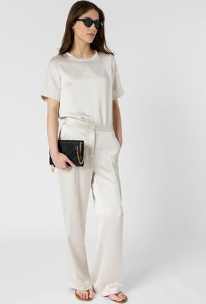 Gerard Darel Top en satin - CILEIA - Ecru
