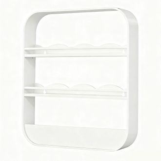 Generic Mehrzweckschrank Hängeschrank Schwarz Aus Kohlenstoffstahl Gefertigt Offene Lagerung Mit Belüftungs- Und Abflusslöchern Zwei Montagemöglichkeiten Schr