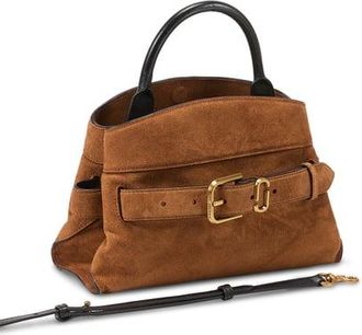 Marc Jacobs Sac &agrave; main Dakota Satchel en cuir su&eacute;d&eacute;