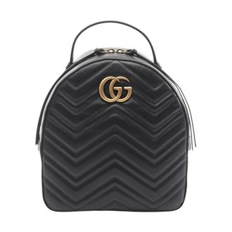 Gucci Pre-owned GG Marmont Rucksack - - Pre-owned - Damen - Schwarzk - ONE SIZE