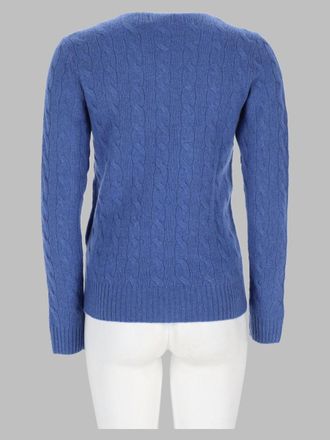 Polo Ralph Lauren Cable-Knit Wool-Cashmere Sweater - Blue