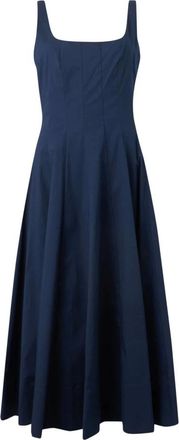 Staud Staud, Femme, Robes, Bleu, Taille: 40 FR Wells Dress