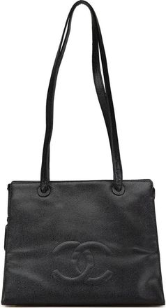 Chanel Shopper - CC Caviar Leather Tote - Gr. unisize - in Schwarz - für Damen