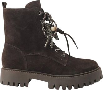 Guess Femme, Chaussures, Brun, Taille: 35 EU Bottes &agrave; lacets