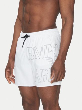 Emporio Armani Badeshorts EM000583 AF12326 U0002 Weiß Regular Fit