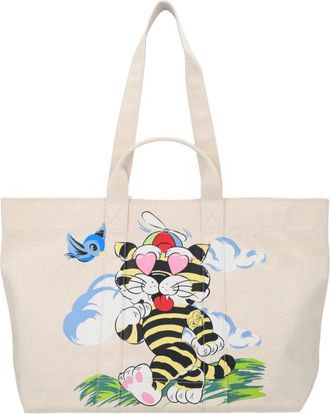 Kenzo Homme, Sacs, Beige, Taille: ONE Size Utility Tote Bag