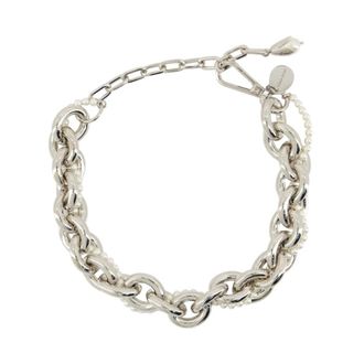 Simone Rocha Femme, Accessoires, Gris, Taille: ONE Size Collier de perles - Plaqué argent