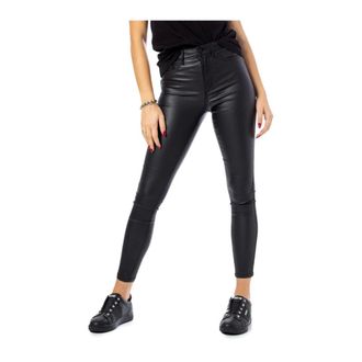 Only Only, Femme, Pantalons, Noir, Taille: 44 FR L30 Jean &Eacute;vas&eacute; Taille Haute