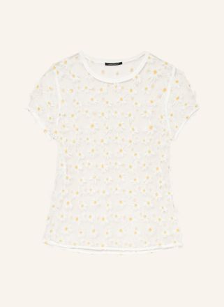 Luisa Cerano Luisa Cerano T-Shirt Aus Mesh Mit Pailletten weiss