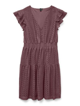 Vero Moda Minikleid VMHONEY LACE V-NECK SHORT DRESS WVN GA Sommerkleid