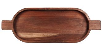 ASA 93916970 Ovales Brett aus massivem Akazienholz, 49,6 x 18 H 3,5 cm