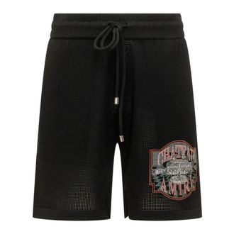 Amiri Chateau Crochet Short - - Sport - Herren - Schwarzk - XL