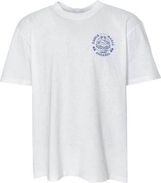 Edwin Homme, Tops, Blanc, Taille: M T-shirt graphique Music Channel