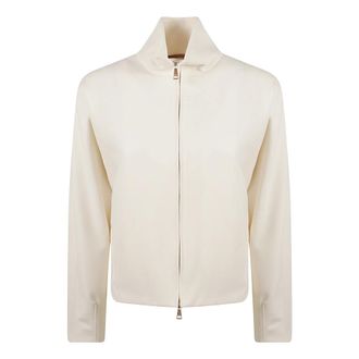 Max Mara Plava Leichte Jacke - - Jackets - Damen - Wei&szlig; - S