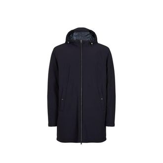 Herno Parka mi-longue &agrave; capuche zipp&eacute;e
