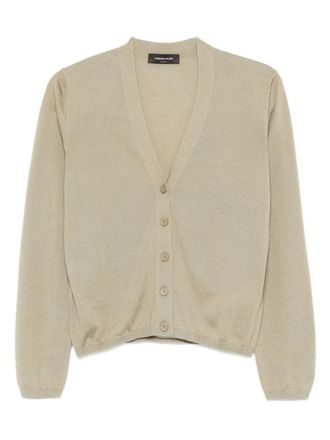 Fabiana Filippi cardigan à col v - Vert