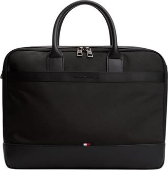 Tommy Hilfiger Sac pour Ordinateur Portable Homme Nylon Travel avec Anses, Noir (Black), Taille Unique