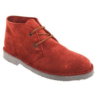 Roamers Bottines en cuir - Homme (41 FR) (Rouge)