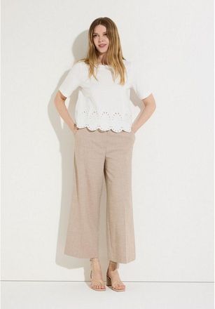 More & More Kurzarmshirt kurzes 1/2 Arm Shirt, Spitzenbesatz