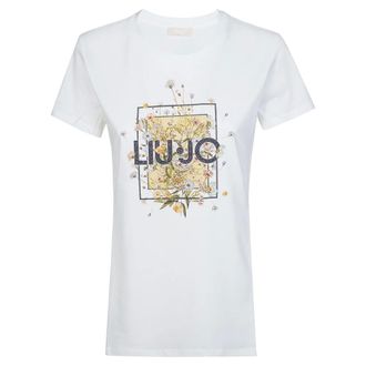 Liu Jo Femme, Tops, Blanc, Taille: 40 FR T-Shirt Moda MM