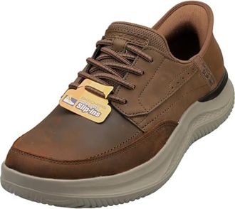 Skechers USA Mens Baskets Hasting Rory pour Homme, Marron, 43 EU